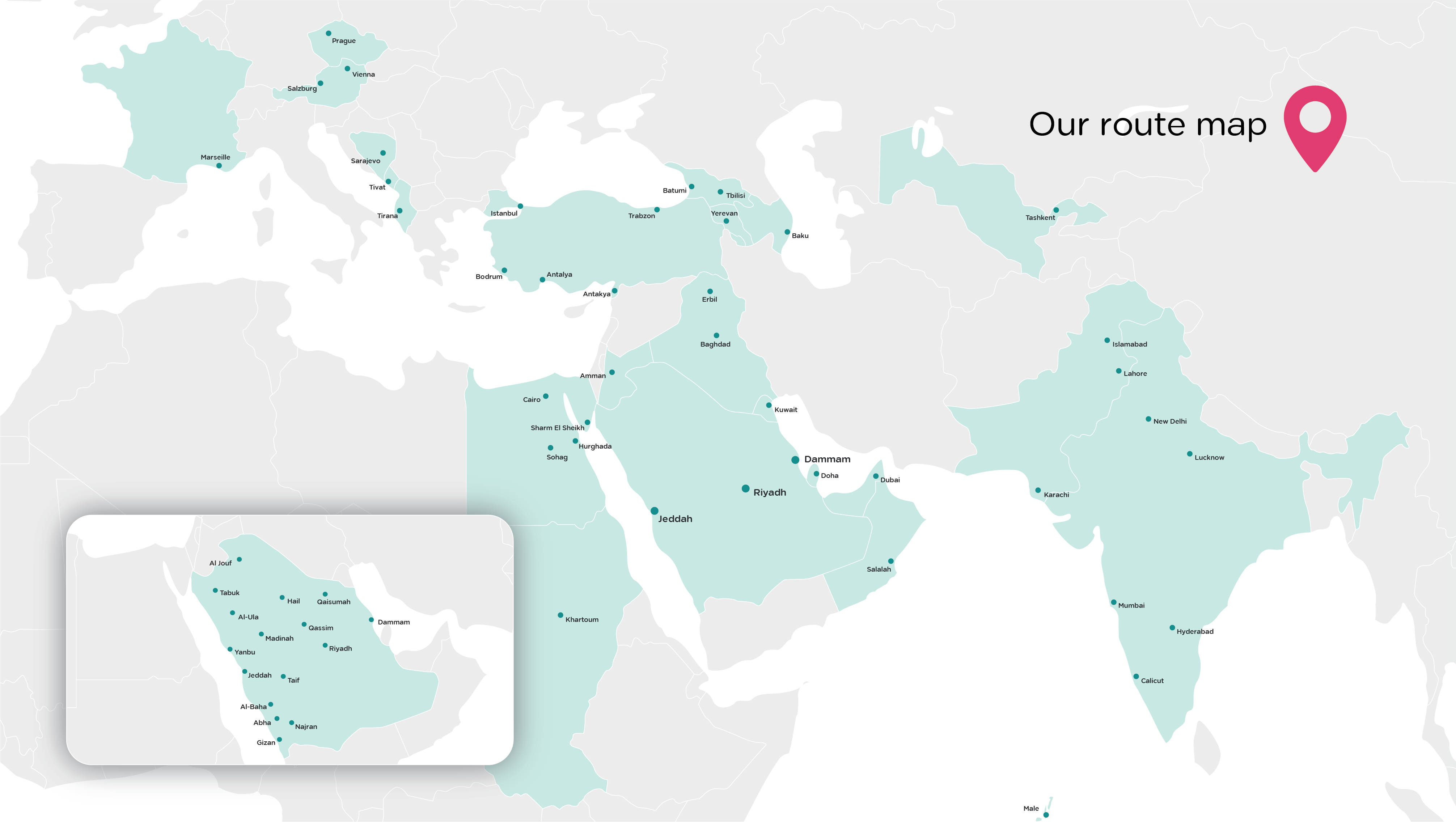 Flight Route Map | flynas