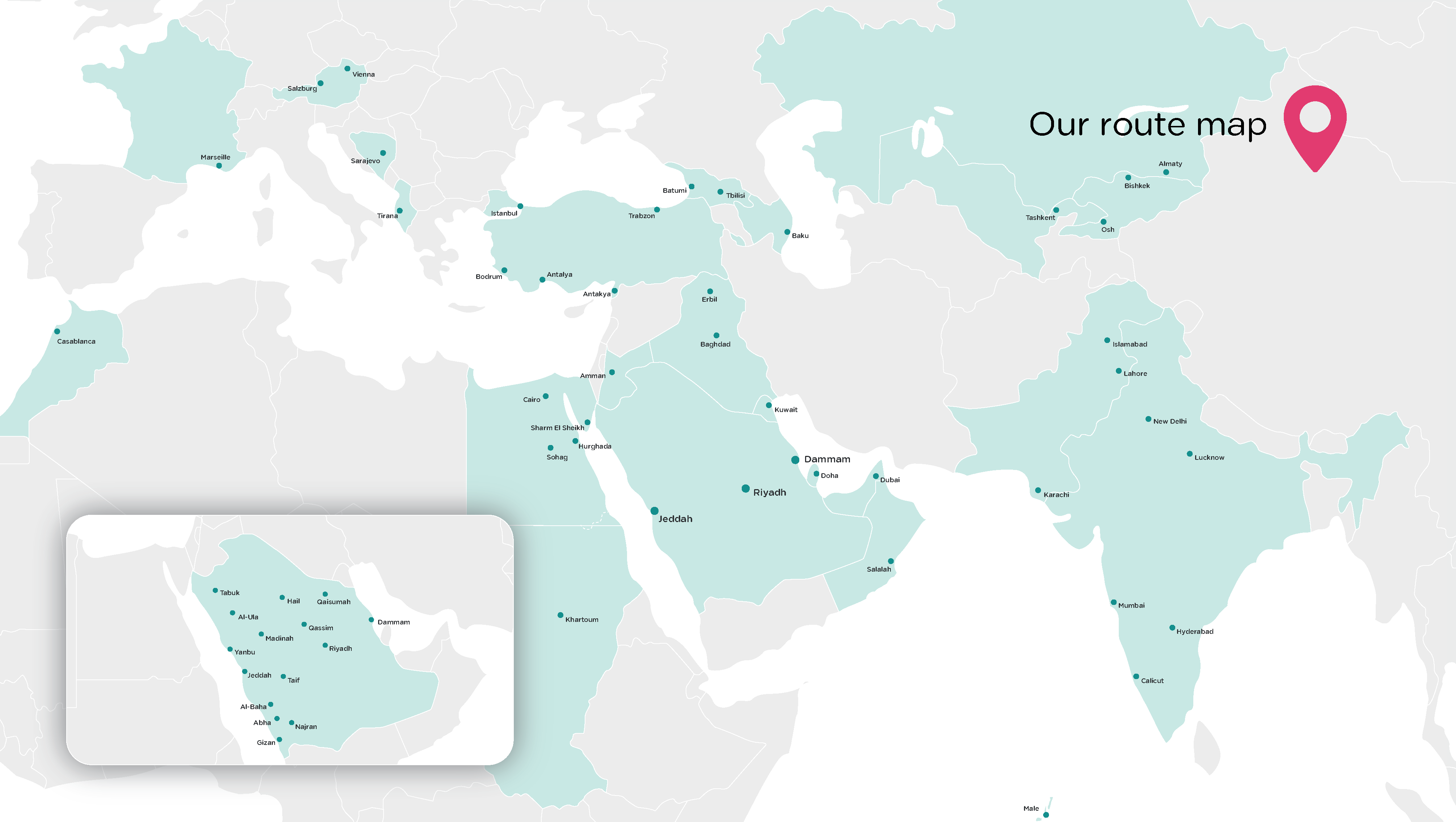 Flight Route Map | flynas