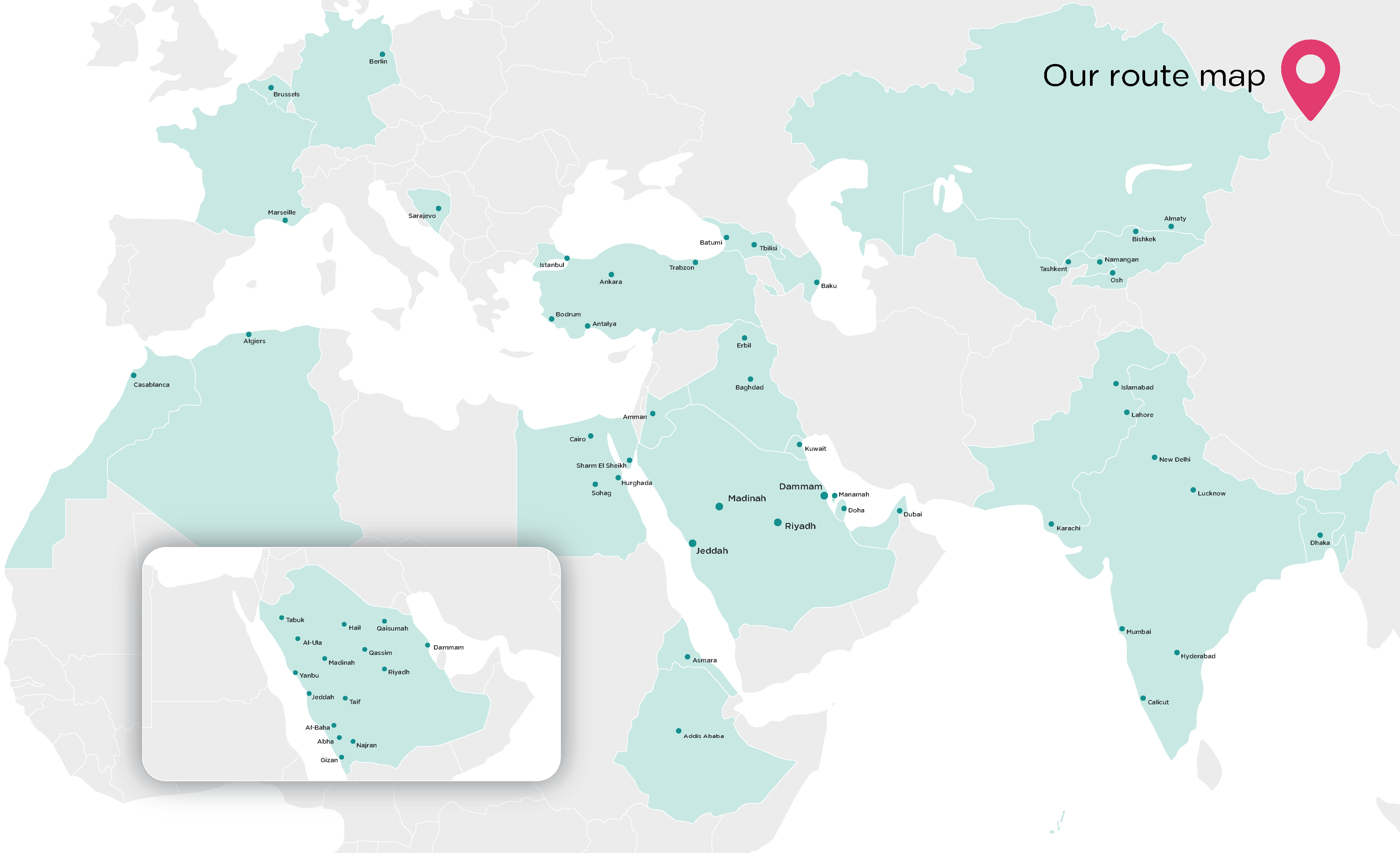 Flight Route Map | flynas