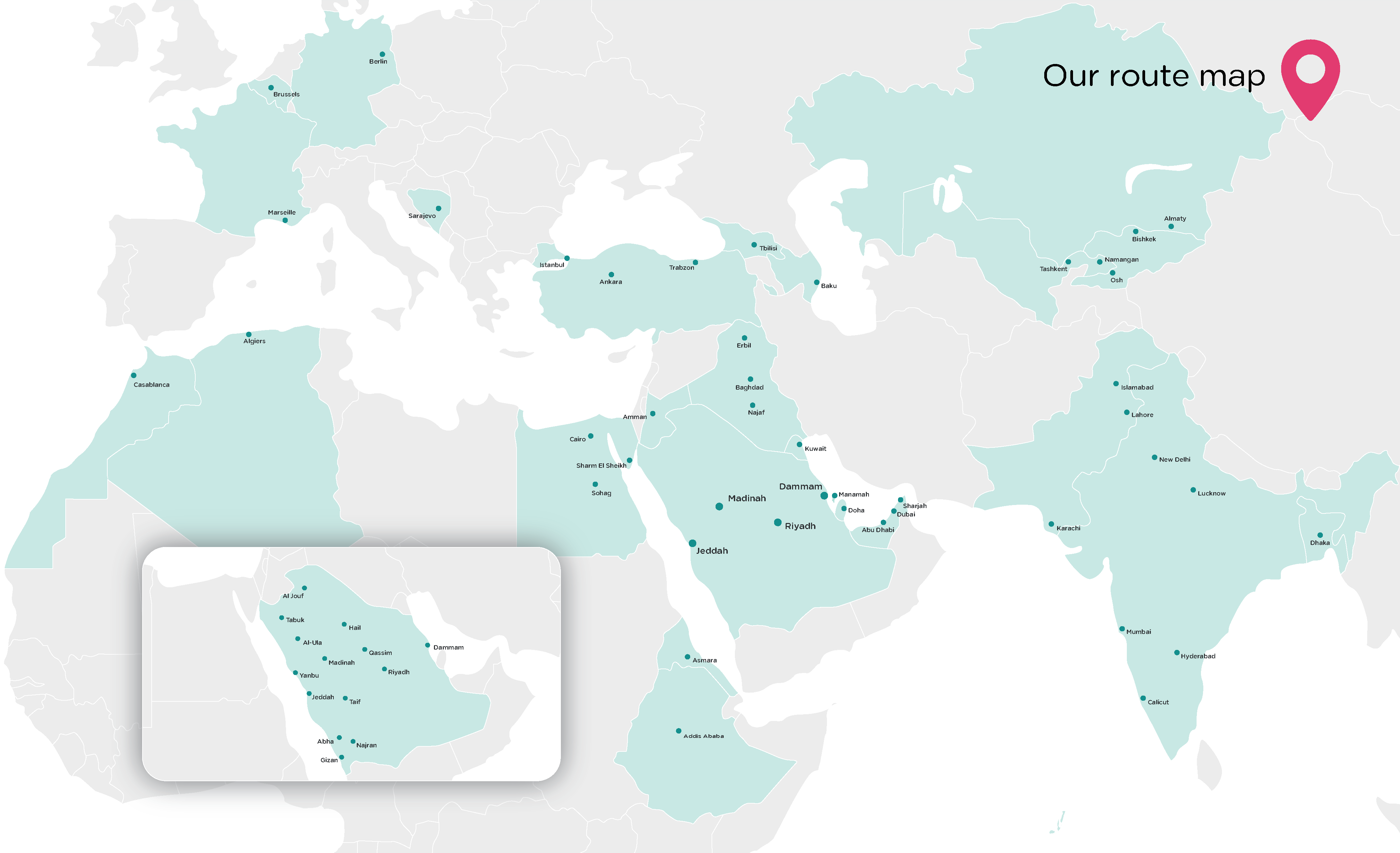 Flight Route Map | flynas